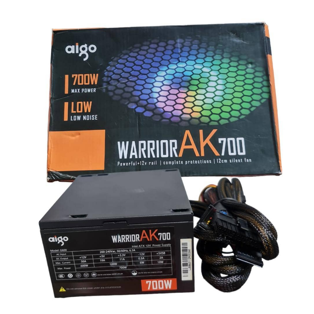 Aigo AK700 max 700W Power Supply RGB PSU BRONZE 24pin 12V ATX BTC PSU Desktop computer Power ...