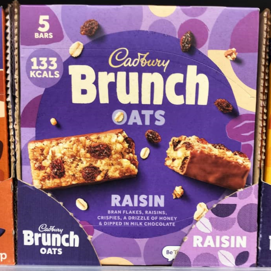 Cadbury Brunch Oats Raisin 5Bars, 160g (Assorted) | Shopee Malaysia