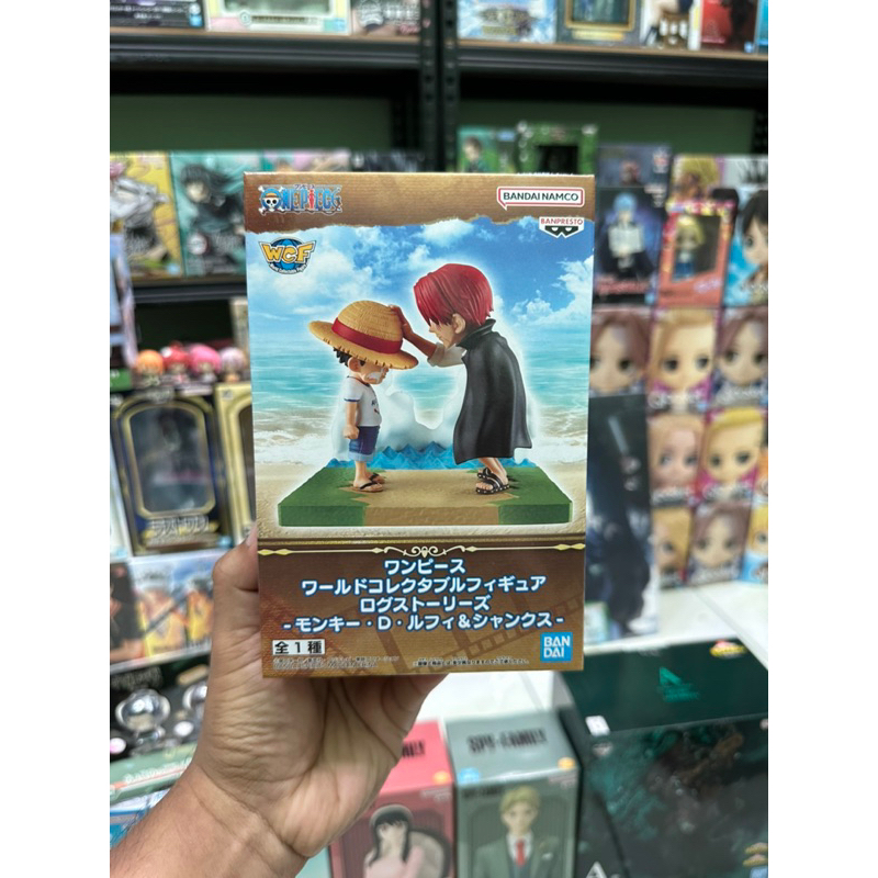Banpresto WCF Log Stories Luffy Shanks Gold Sticker | Shopee Malaysia