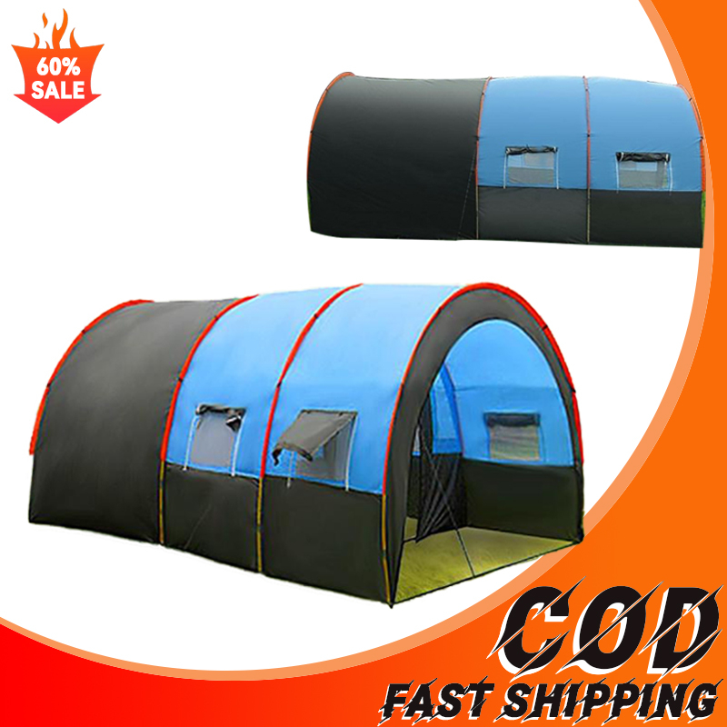 5-8 Person Large Camping Tent Waterproof Family Tents for Outdoor Singe ...