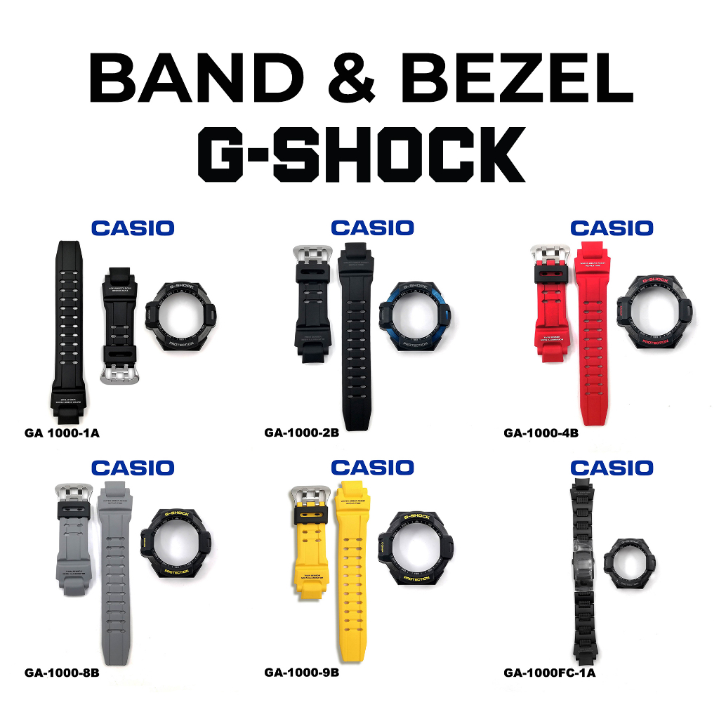 CASIO G-SHOCK REPLACEMENT PART BAND & BEZEL GA-1000 GA-1100 | Shopee ...