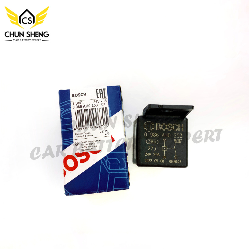 100% Original Taiwan Bosch Relay 24V Original 5 Pin 20A | Shopee Malaysia