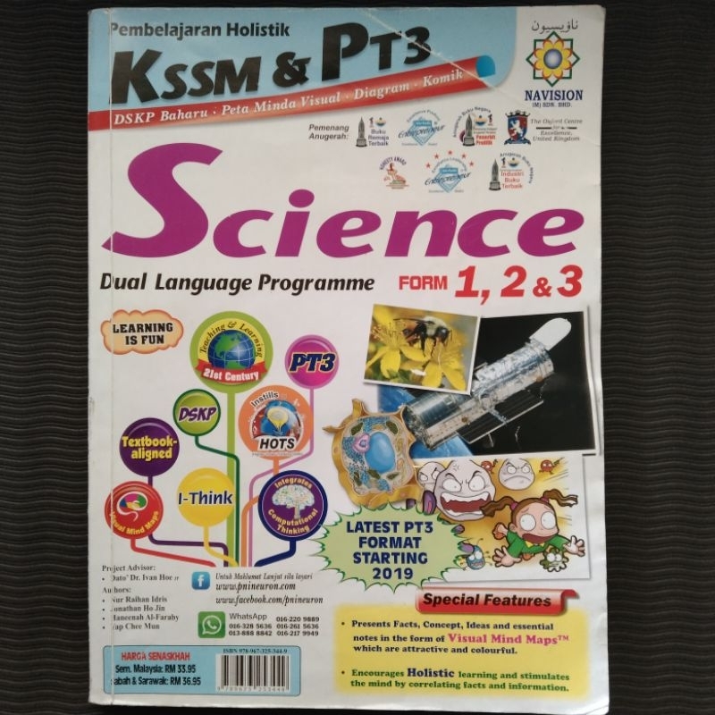 [Preloved/Reference Book] Pembelajaran Holistik PT3 Form 1, 2 & 3 ...