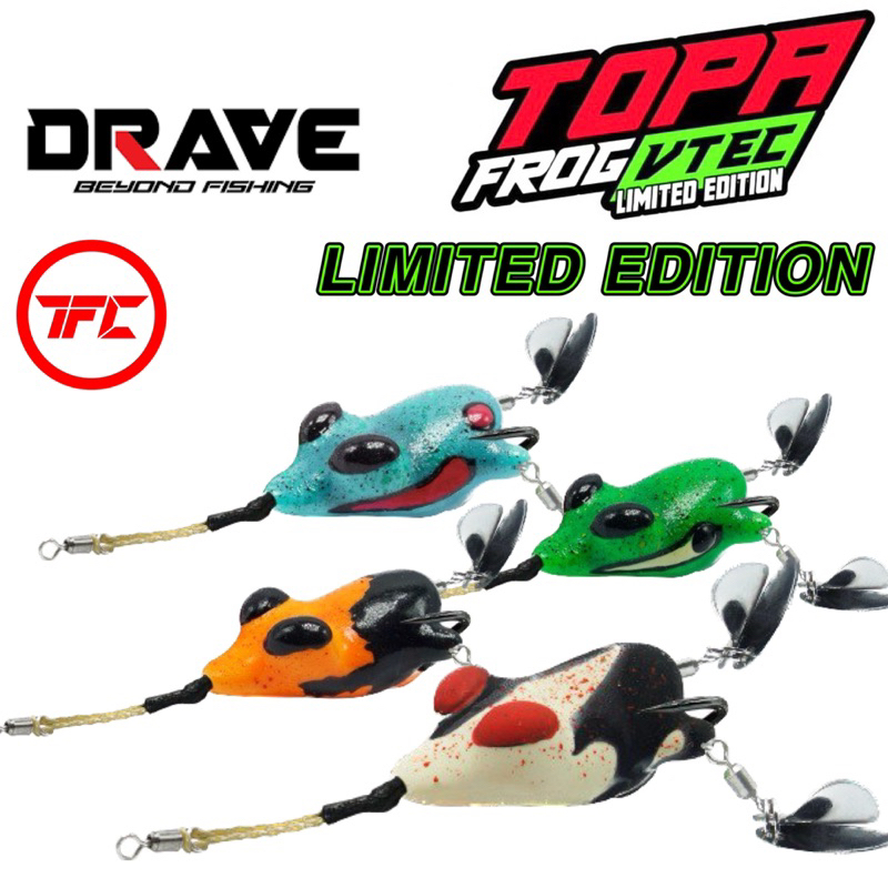 Drave Topa Vtec Limited Edition Soft Frog Lure Snakehead Haruan Toman ...