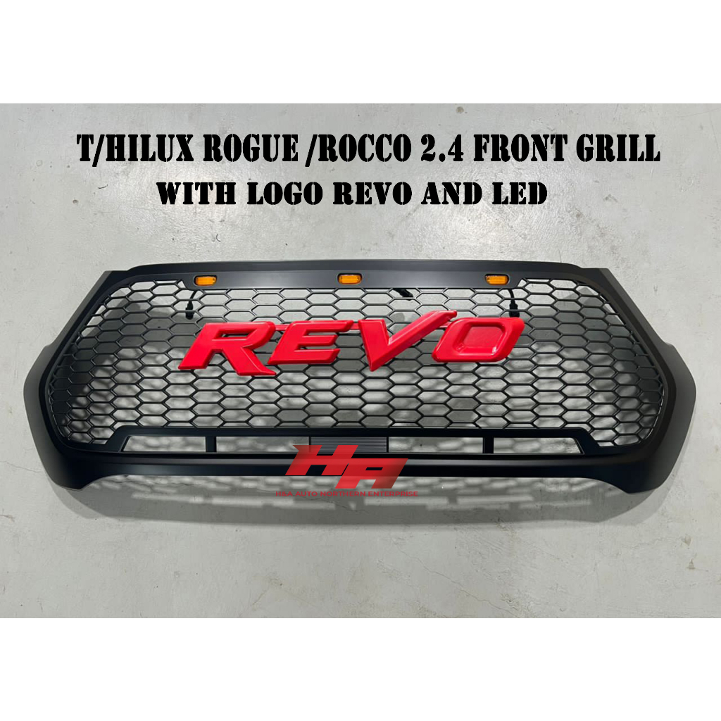 Toyota Hilux Rogue/Rocco 2.4 Front Grill With Logo Revo And Led 2020 ...