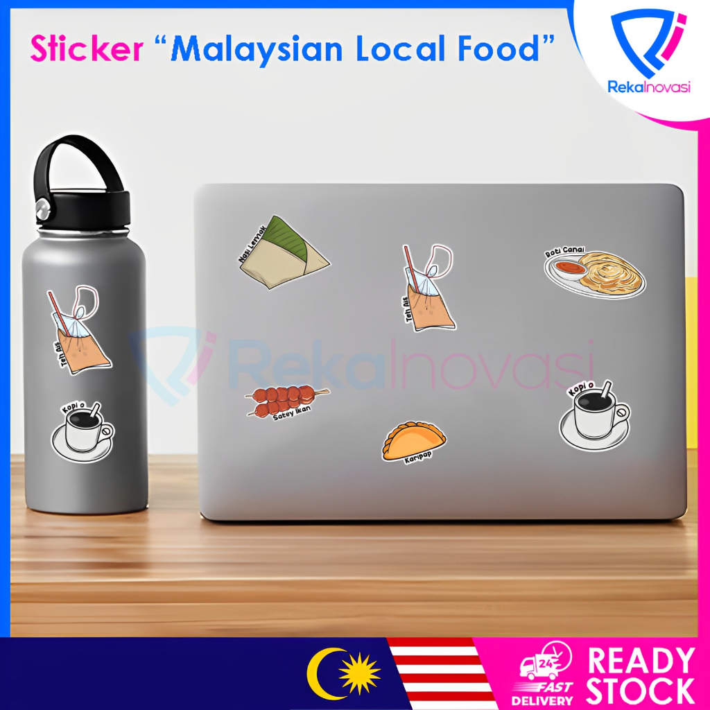 Sticker Malaysian Local Food Laptop Helmet Kereta dan Motorsikal ...