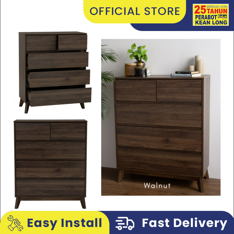 KLSB Drawer Wardrobe/ Almari pakaian / Kabinet pakaian / Almari baju ...