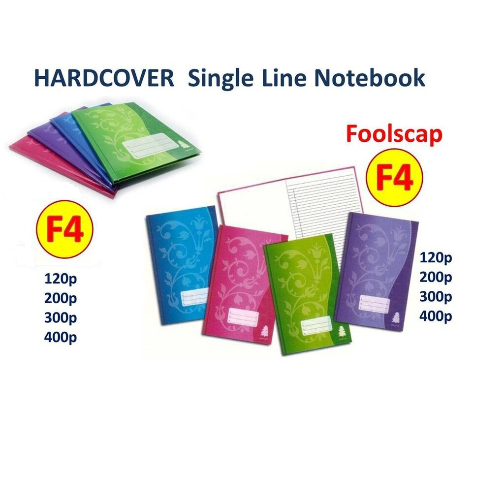 Hard Cover Foolscap Book F4 / Buku Log Kulit Keras | Shopee Malaysia