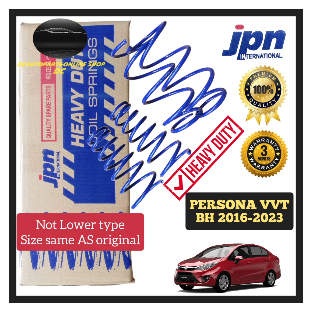 JPN INTERNATIONAL HEAVY DUTY COIL SPRING PROTON PERSONA VVT BH 2016 ...