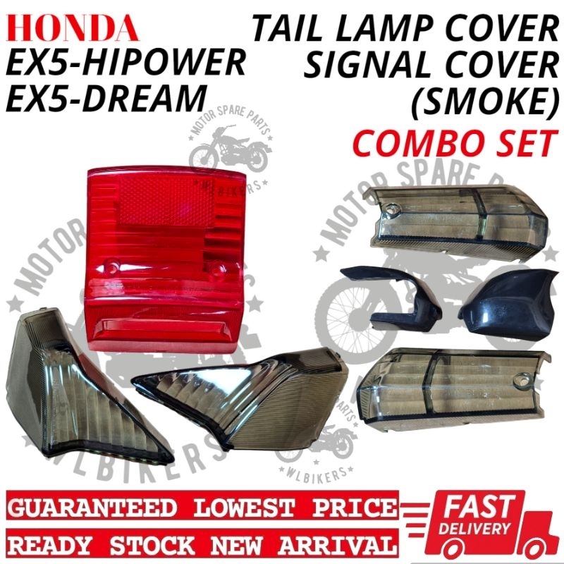 HONDA EX5 HIPOWER EX5 DREAM FRONT SIGNAL BRAKE TAIL LAMP COVER COMPLETE ...