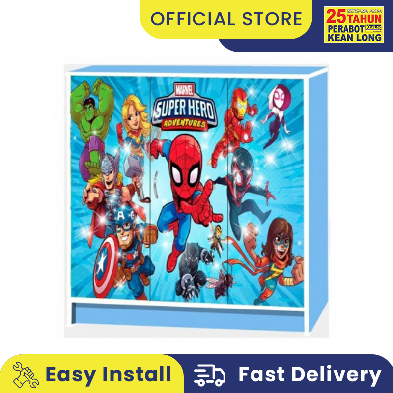 KLSB 4FT 3 Door Cartoon Cabinet / Kids Cartoon Cabinet / Children ...