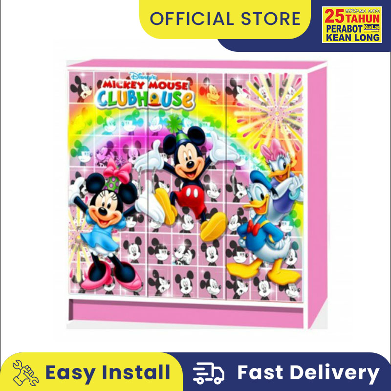 KLSB 4FT 3 Door Cartoon Cabinet / Kids Cartoon Cabinet / Children ...