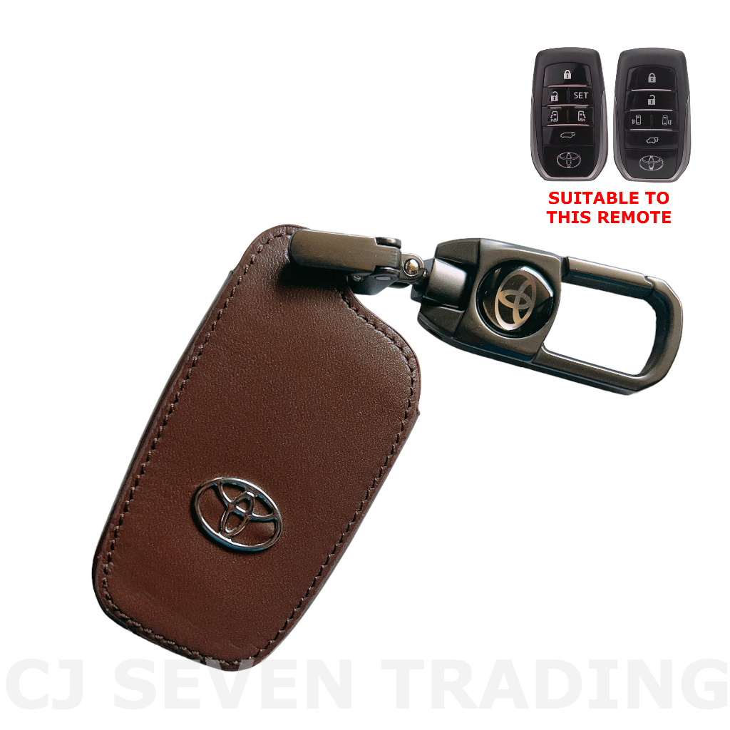 Toyota Alphard / Vellfire 2015-2025 Keyless Remote Cow Leather Car Key ...