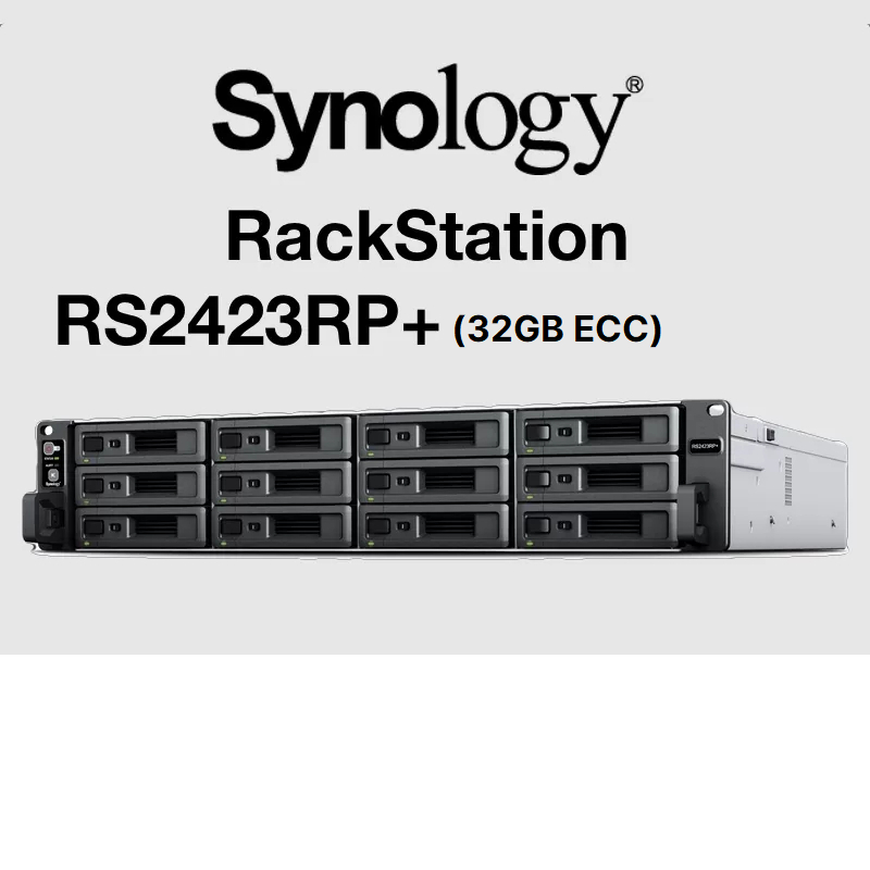Without Hard Disk Synology RackStation RS2423+ / RS2423RP+ (8GB / 16GB ...