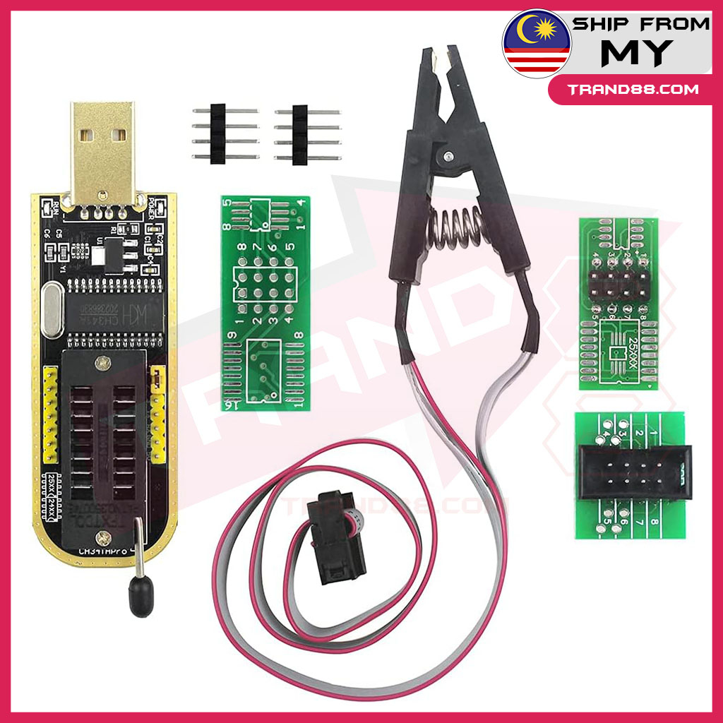 Trand88 Ch341a 24 25 Series Eeprom Flash Bios Usb Programmer Module