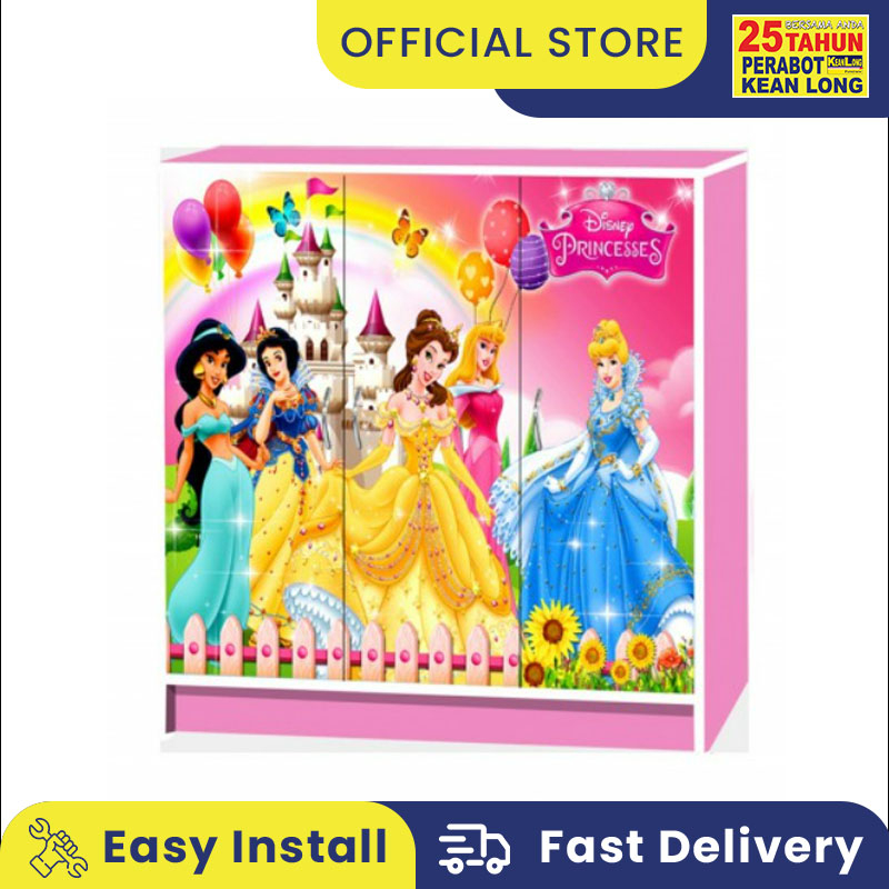 KLSB 4FT 3 Door Cartoon Cabinet / Kids Cartoon Cabinet / Children ...