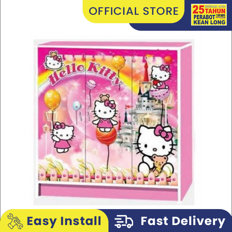 KLSB 4FT 3 Door Cartoon Cabinet / Kids Cartoon Cabinet / Children ...