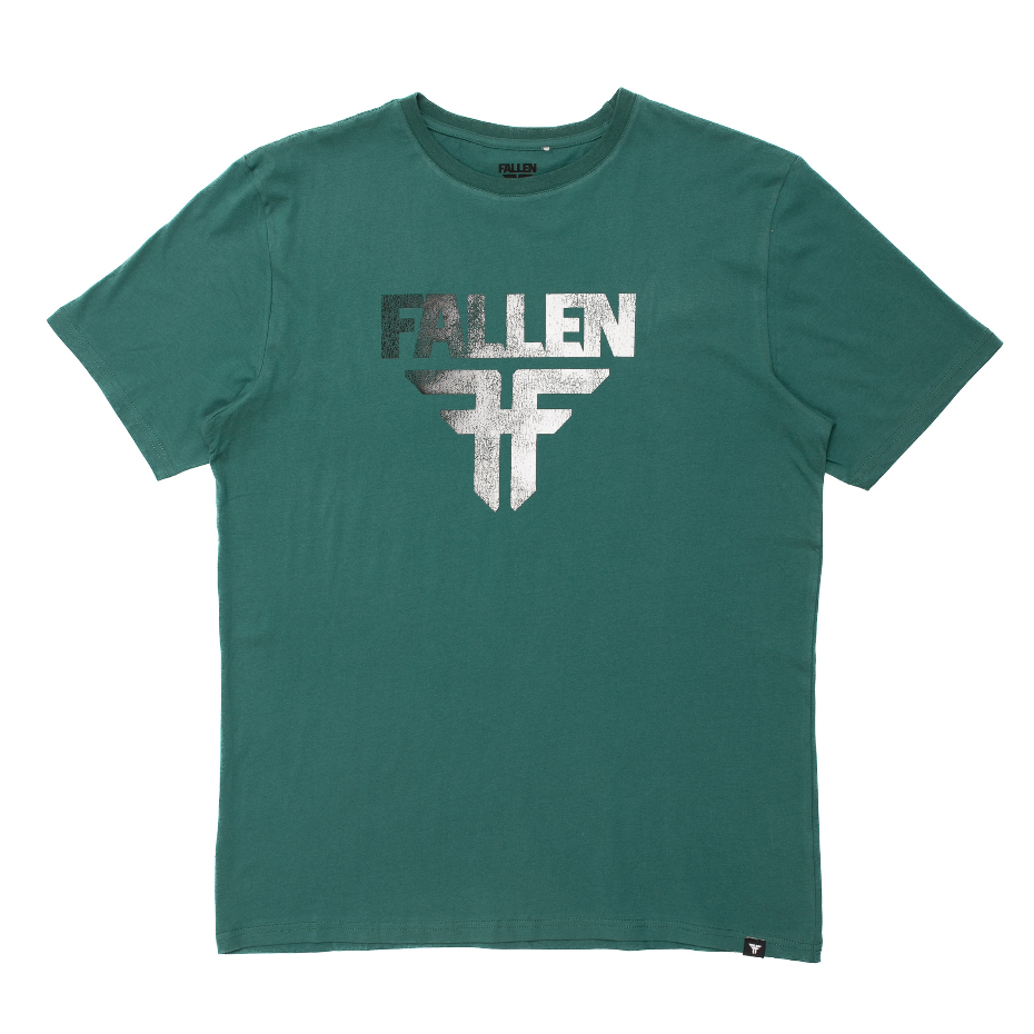 Fallen Insignia T-shirt ( Emerald Green Gradient Tee ) | Shopee Malaysia