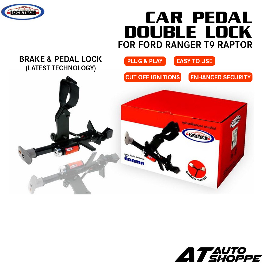LOCKTECH CAR PEDAL DOUBLE LOCK (MADE IN THAILAND) FOR FORD RANGER T9 ...