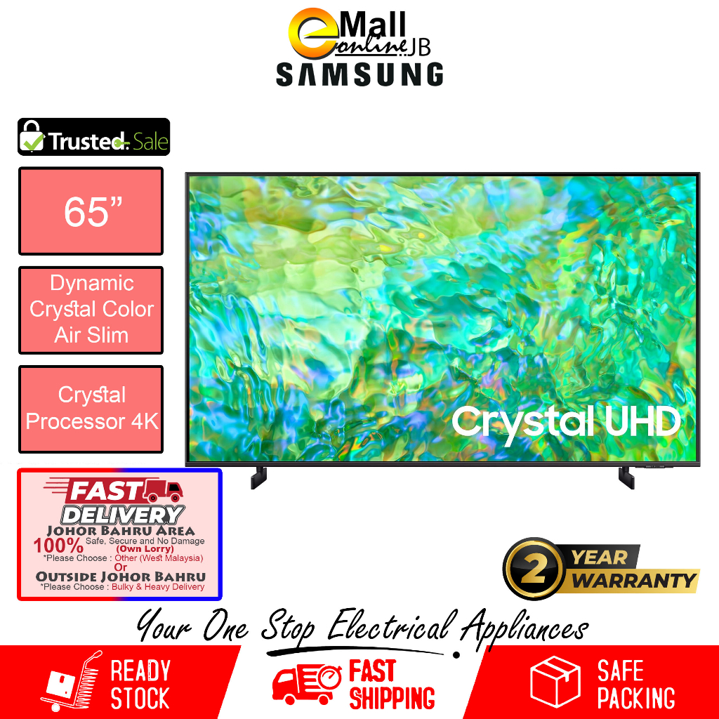 SAMSUNG 55'' 65" inch Crystal UHD 4K Smart LED TV | UA55DU8000 ...