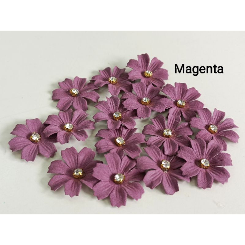 [20pcs, 50pcs] F113-Bunga 3D/ Handmade 3D Fabric Flowers (35mm ...
