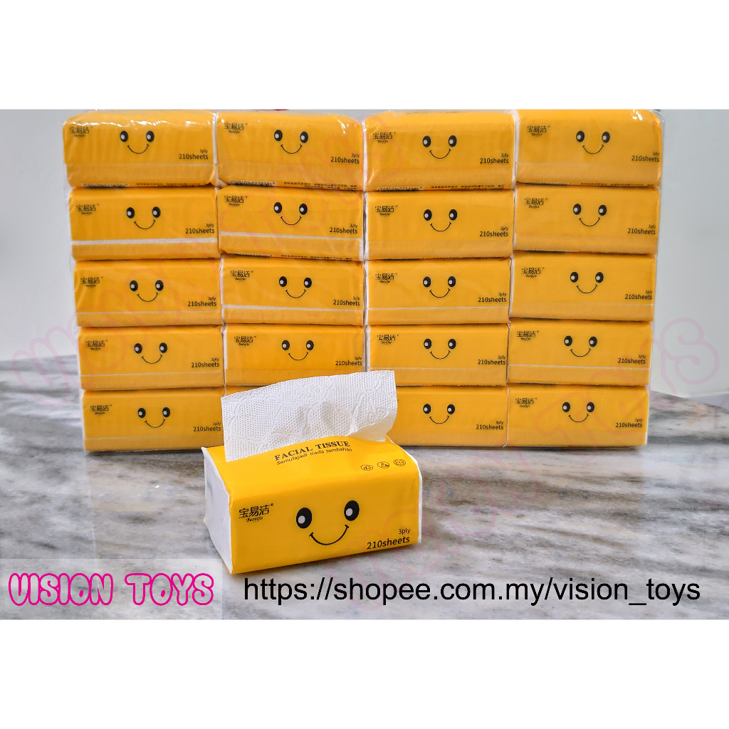 Facial Tissue - Tisu Muka - Soft Skin-friendly (10 pack/carton ...