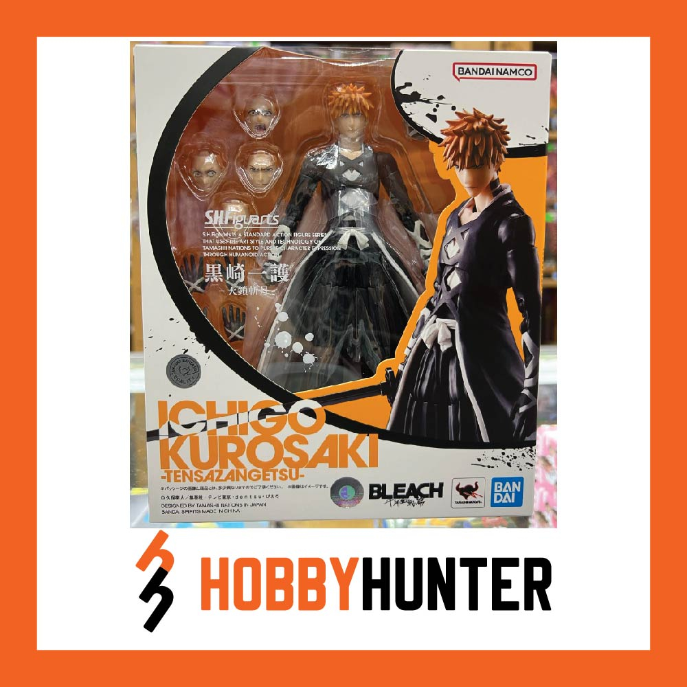 ( Stock Ready ) Bandai SHF Bleach Ichigo Kurosaki Tensazangetsu S.H ...