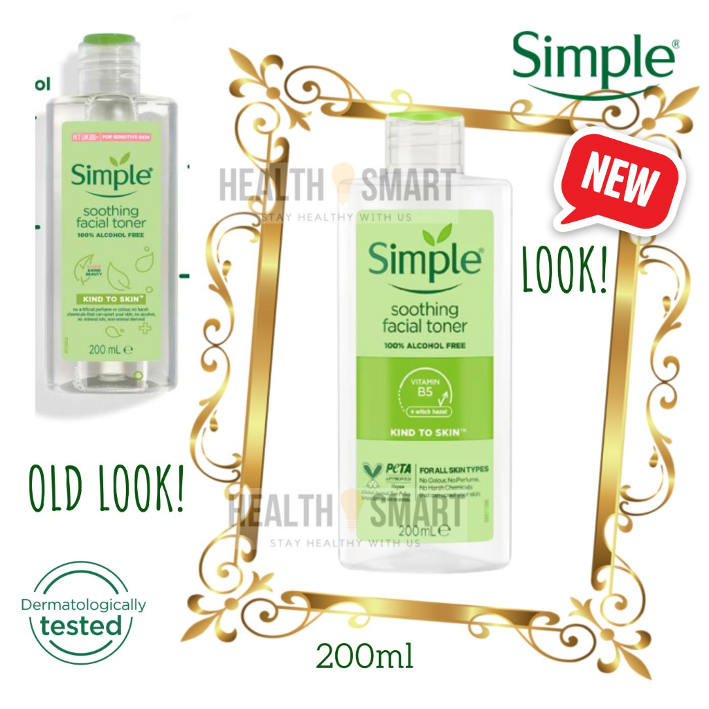 Simple Kind to Skin Soothing Facial Toner 200ml/ Simple Soothing Facial ...