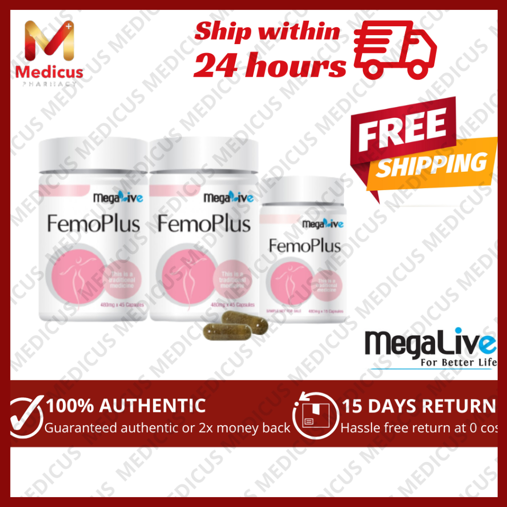 Megalive FemoPlus 45's/2x45's FOC 15's (Exp: 07/2025) | Shopee Malaysia