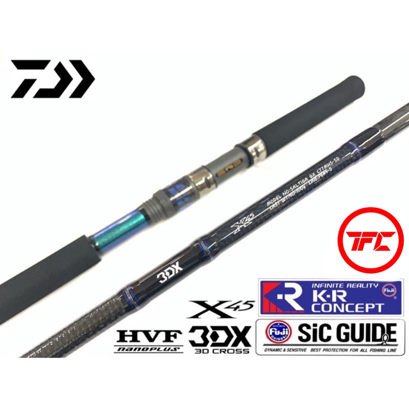 DAIWA Saltiga GX SD 20’ (JDM) Spinning Rod Popping Kolam Mekong Heavy Cast Bottom | Shopee Malaysia