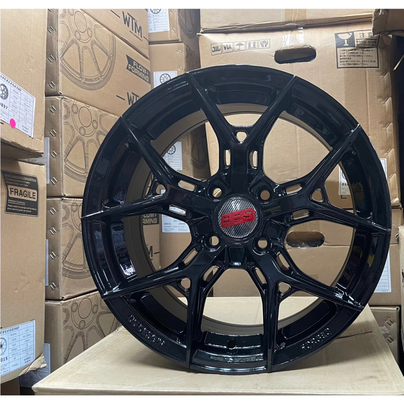 Rotiform HF-5 - 15 inch 6.5jj offset38 4x100 SUPPER GLOSS BLACK / BRONZE New Sport Rim (thailand ...