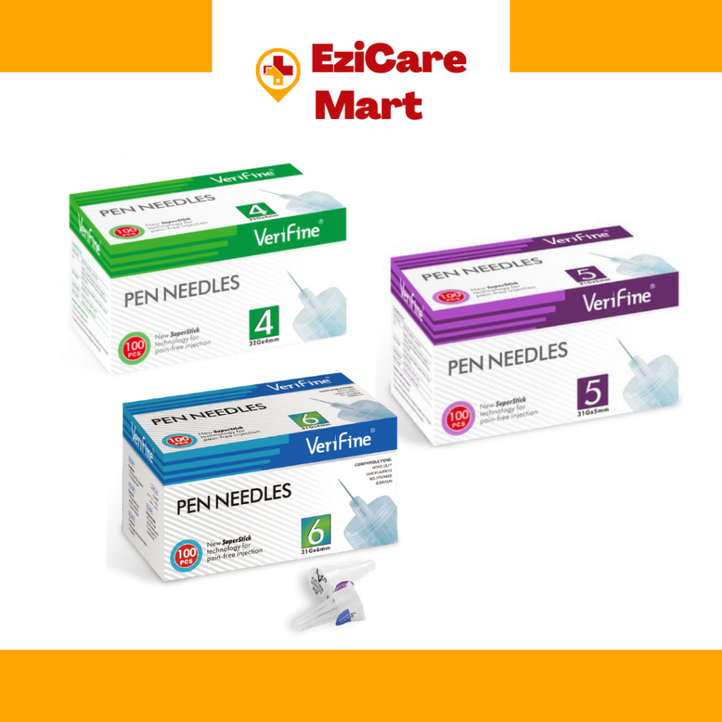 Verifine Insulin Pen Needles 32G 100's | Shopee Malaysia