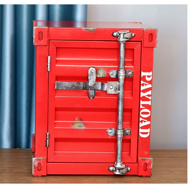 Ready Stock Industrial Style Container Bedside Table Bedroom Small Mini ...