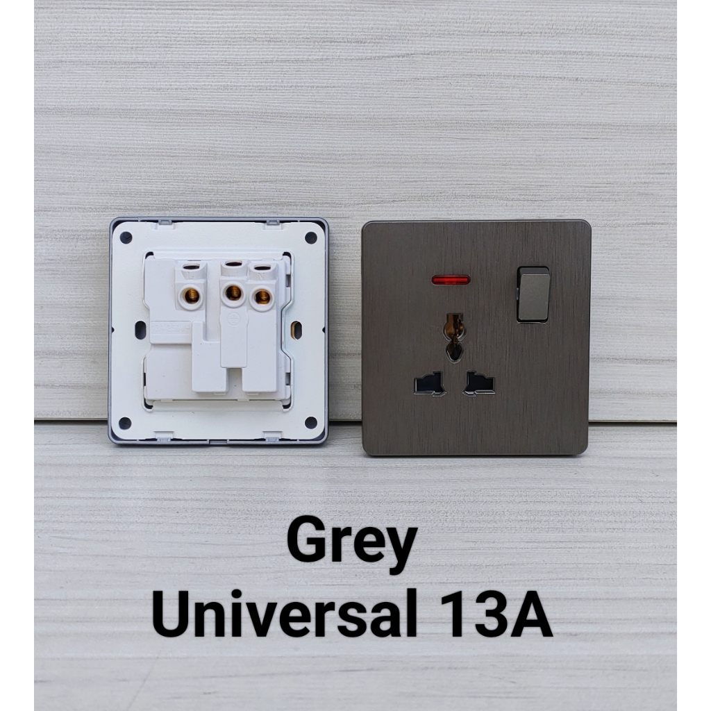 Malaysia Socket 13A Universal 15A Usb Type-C Water Heater Switch White ...