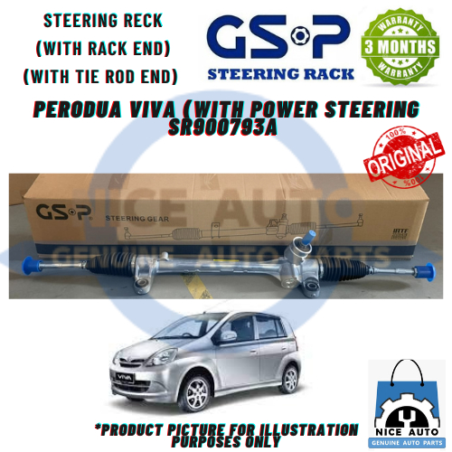 PERODUA VIVA POWER STEERING GEAR RACK -BRAND 100% ORIGINAL GSP | Shopee ...