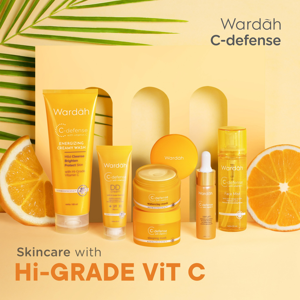 Wardah C-Defense Set/ Wardah C defense Energizing Creamy Wash 100ml ...
