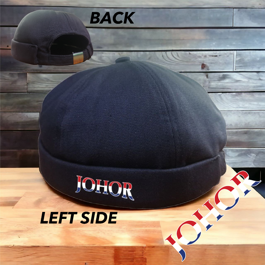 Topiah Johor (Brimless Cap - Black) | Shopee Malaysia