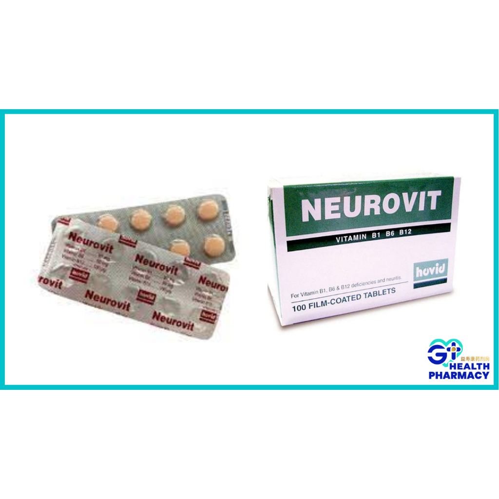 Hovid Neurovit Vitamin B1 B6 B12 (100's) | Shopee Malaysia