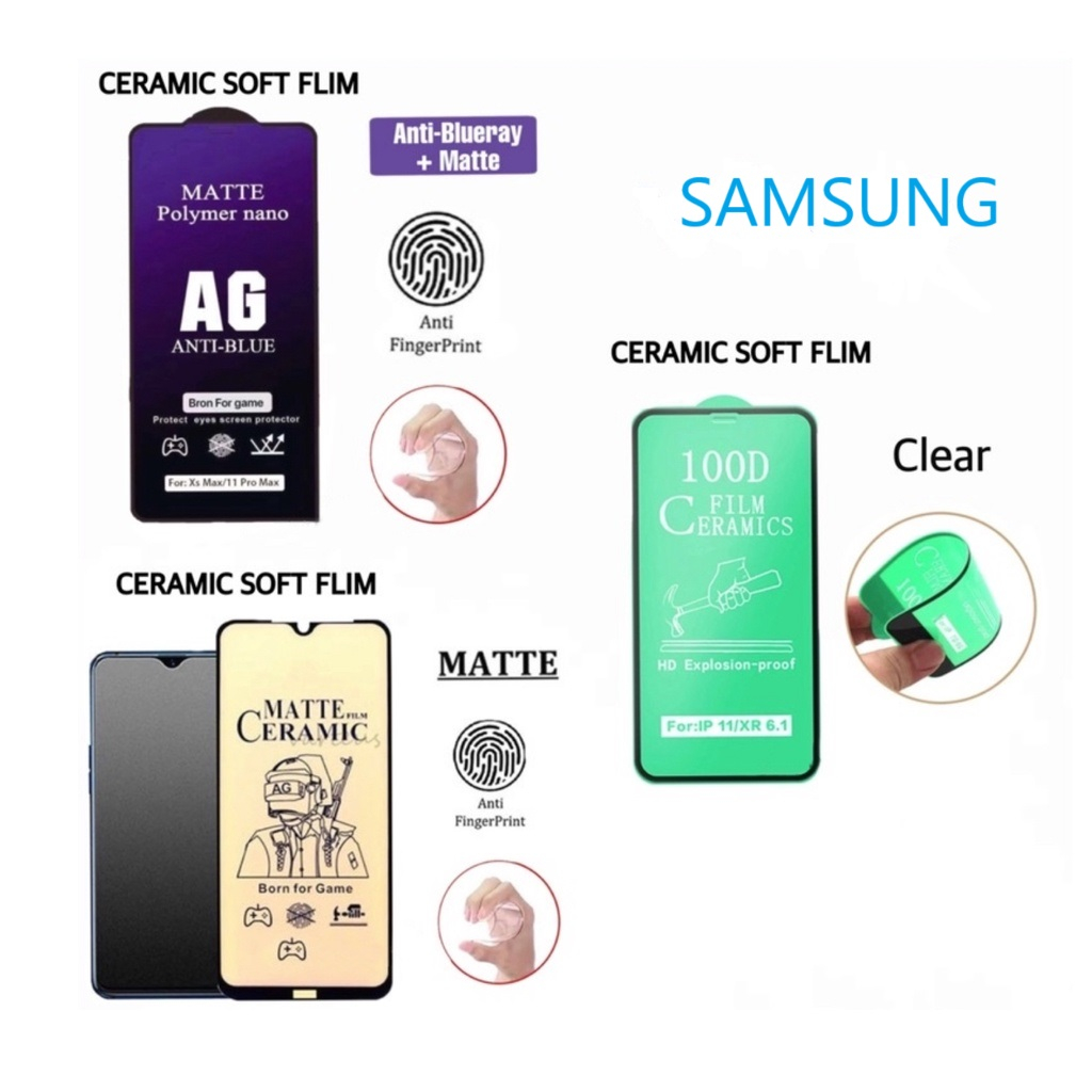 Ceramic Samsung A12 A13 A20 A30 A20S A21S A22 A23 A31 A32 Matte Privacy ...