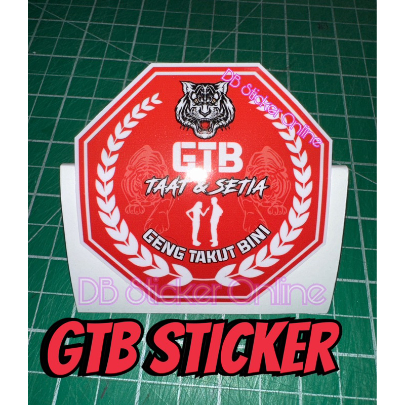 🔥🔥Sticker Motor Geng Takut Bini (GTB) & Tanah Melayu | Shopee Malaysia