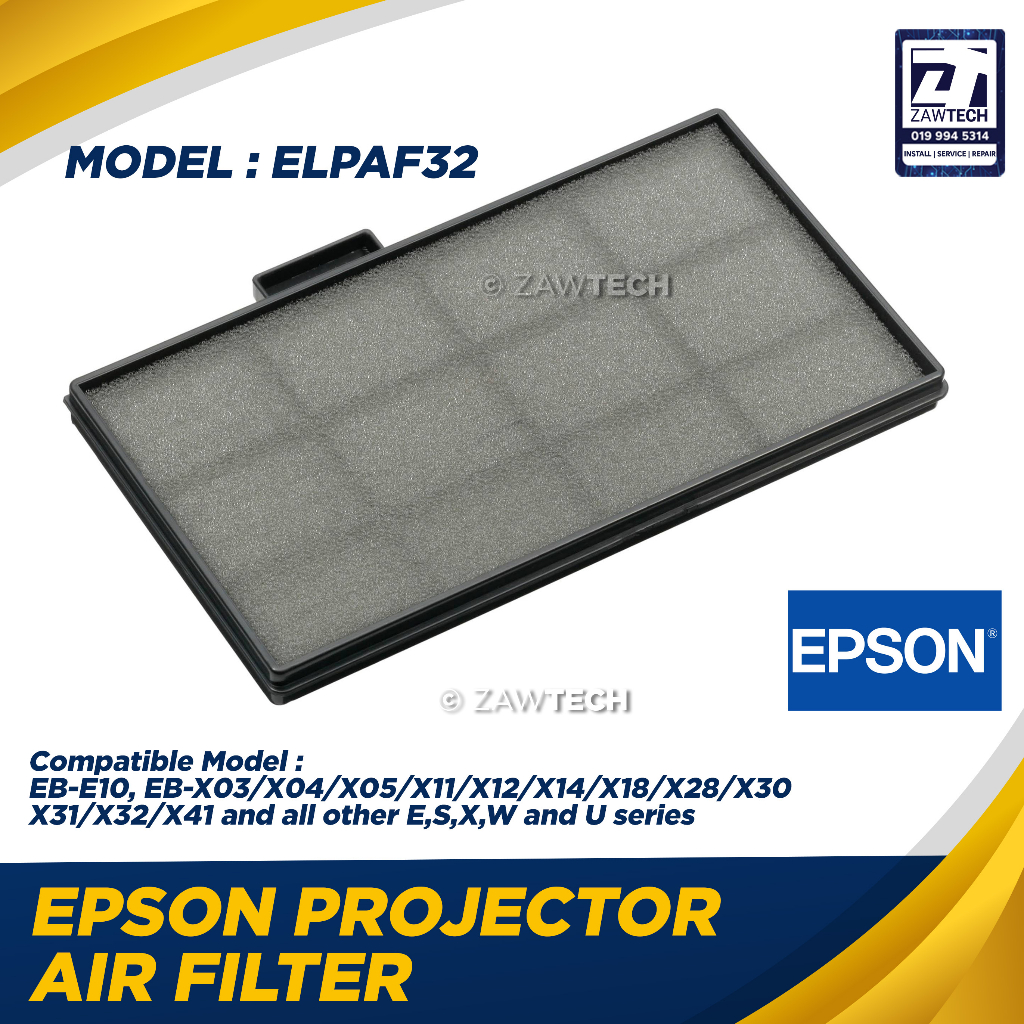 Epson Projector Air Filter – ELPAF32 compatible model EB-X03/X04/X05 ...