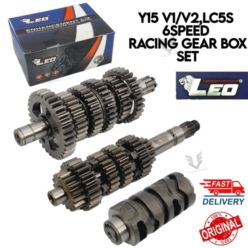 Y15ZR V1 V2 LC5S LEO 6 SPEED GEAR BOX SET MODIFY 6 SPEED LEO THAILAND RACING ENGINE GEAR SET LEO ...