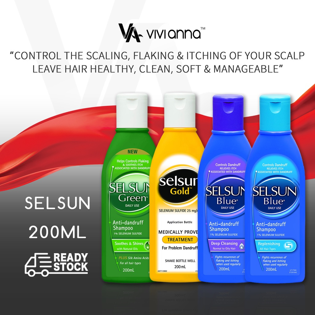 🟥8.8 SALE🟥Australia Selsun Blue Shampoo 200ml Selsun Hair Loss Growth ...