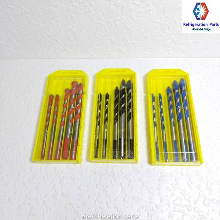 CZ 5in1 set mata bit gerudi 6 8 10 12mm kepala buat lubang skru 钻咀 钻头 ...