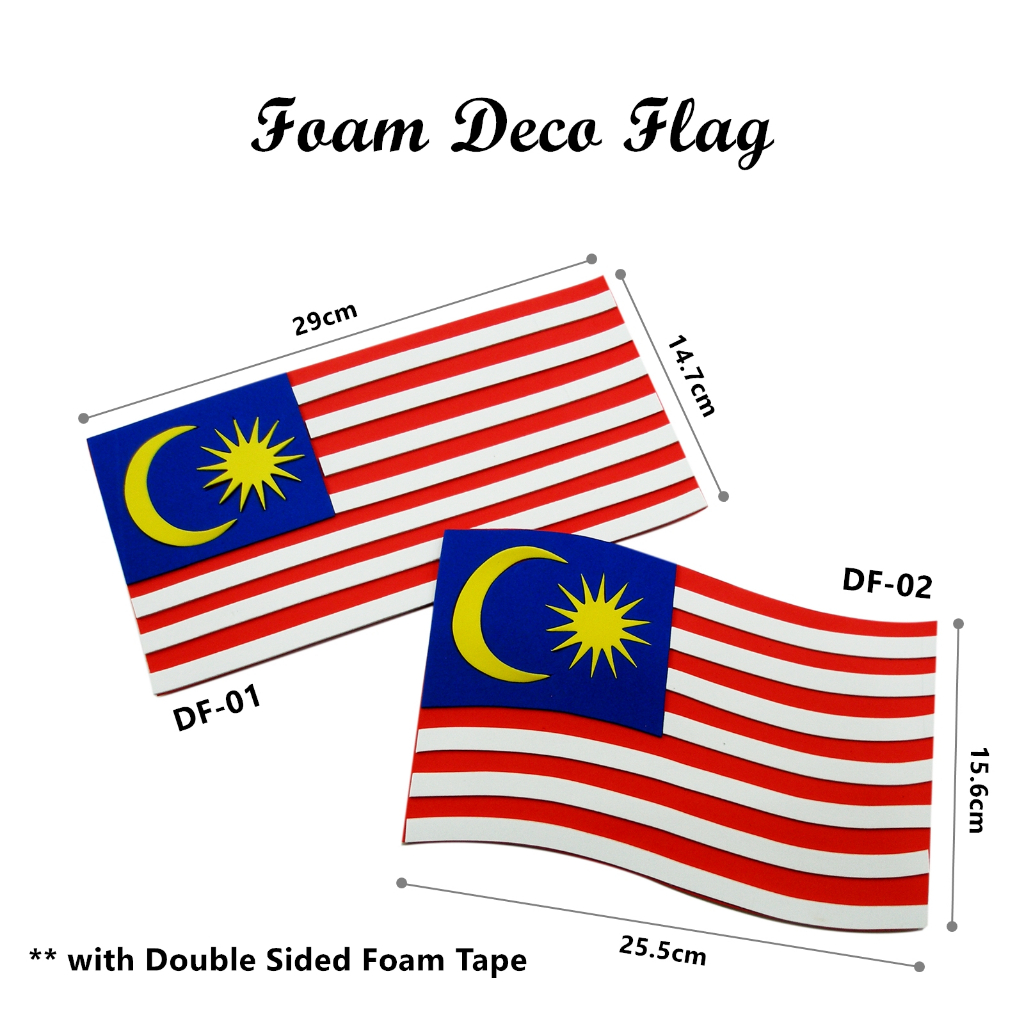 Eva Foam Deco Flag | Malaysia Flag | Bendera Malaysia | Shopee Malaysia