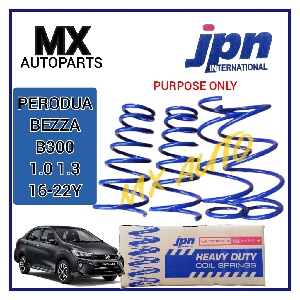 JPN INTERNATIONAL HEAVY DUTY COIL SPRING PERODUA BEZZA 1.0 1.3 M300 ...