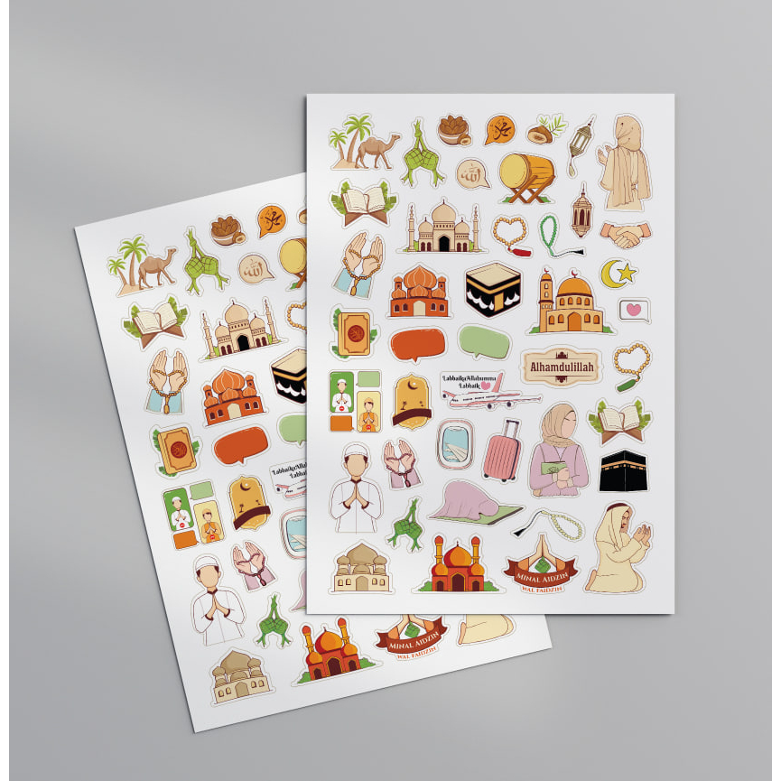 Islamic Hijab Sticker Planner Journal Scrapbook Muslimah kawai Stiker ...