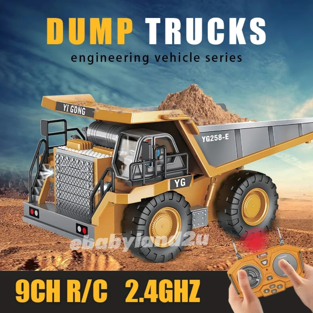 1:24 9Ch RC Dump Truck YIGONG 2.4Ghz Remote Control Lori Remote Kontrol ...
