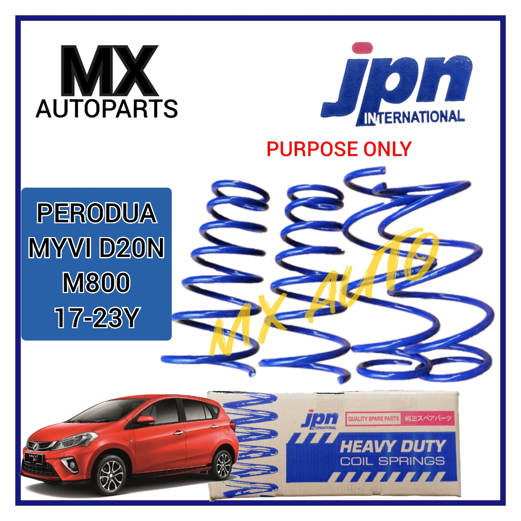 JPN INTERNATIONAL HEAVY DUTY COIL SPRING PERODUA MYVI D20N M800 2017 ...