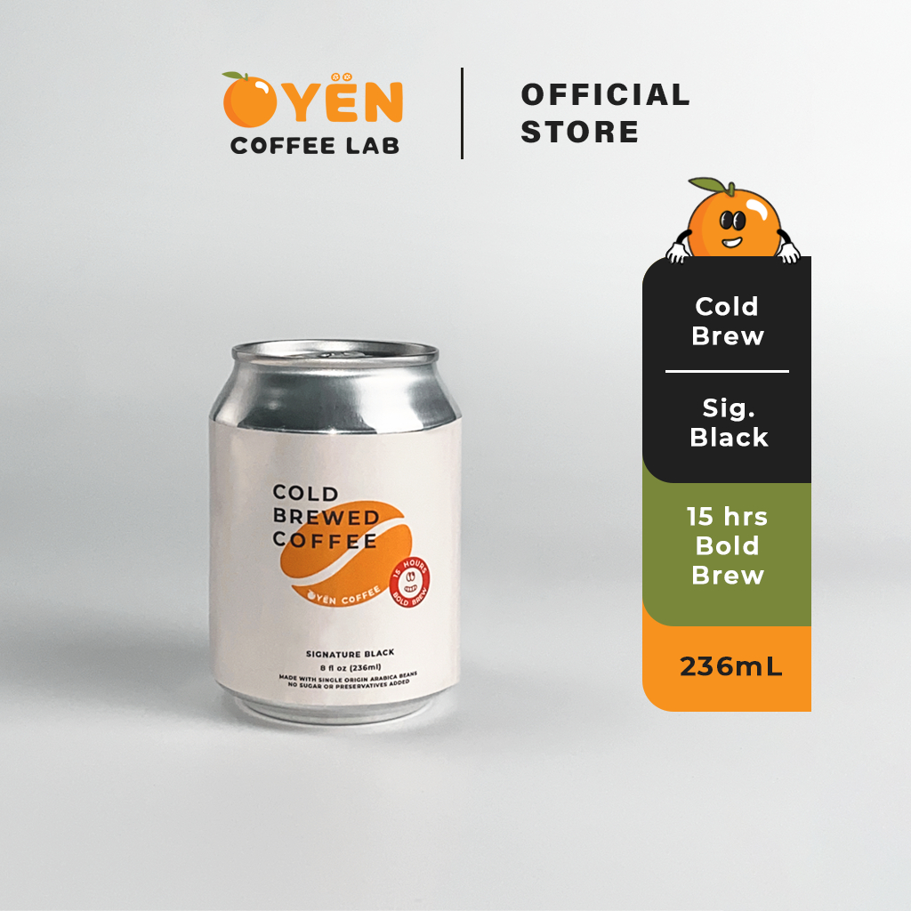 [OYEN COFFEE LAB] Canned Cold Brew Signature Black - 236mL (Exp: 07/ ...